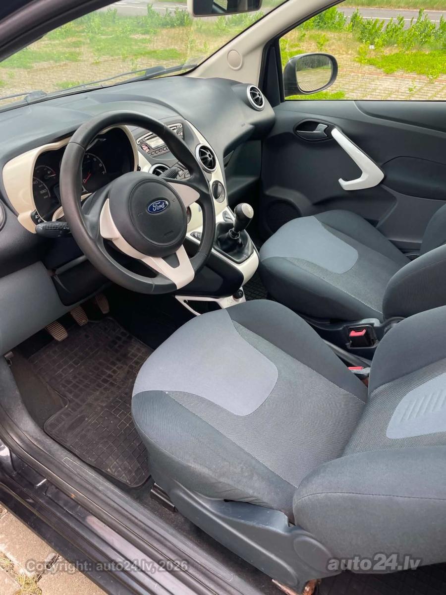 Black Ford KA 2011 in Tallinn, with an engine capacity of 1.30 L and mileage of 265 thousand km for 2199 €, photo 11 on AUTOMOTO.COM.LV