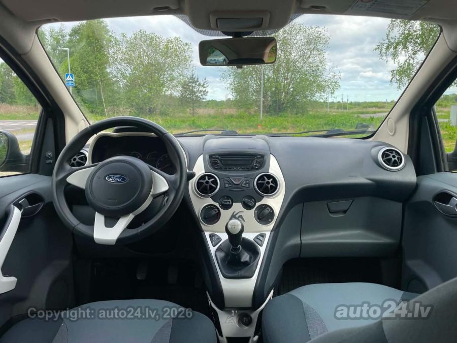 Black Ford KA 2011 in Tallinn, with an engine capacity of 1.30 L and mileage of 265 thousand km for 2199 €, photo 13 on AUTOMOTO.COM.LV
