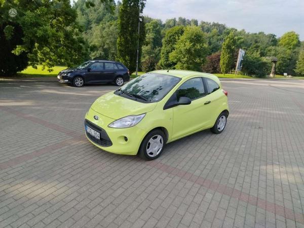 Green Ford KA 2011 in Vilnius, with an engine capacity of 1.24 L and mileage of 111 thousand km for 1720 €, photo 1 on AUTOMOTO.COM.LV