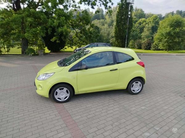 Green Ford KA 2011 in Vilnius, with an engine capacity of 1.24 L and mileage of 111 thousand km for 1720 €, photo 2 on AUTOMOTO.COM.LV