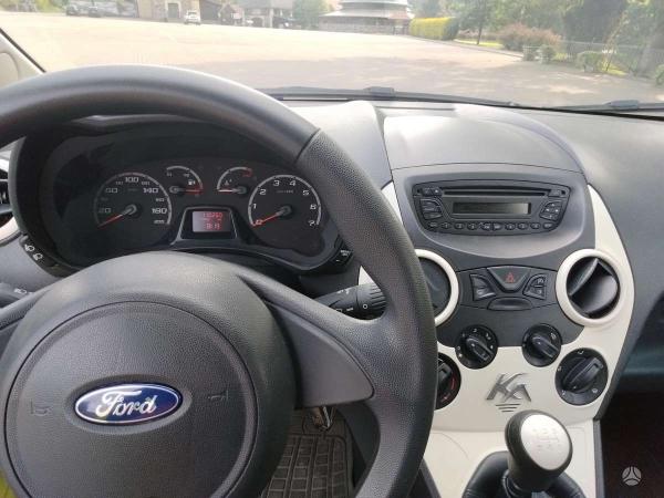 Green Ford KA 2011 in Vilnius, with an engine capacity of 1.24 L and mileage of 111 thousand km for 1720 €, photo 9 on AUTOMOTO.COM.LV