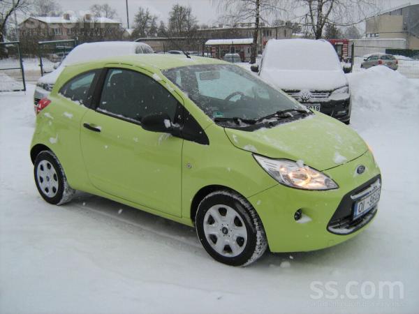 Green Ford KA 2012 in Rezekne, with an engine capacity of 1.20 L and mileage of 165 thousand km for 2500 €, photo 3 on AUTOMOTO.COM.LV