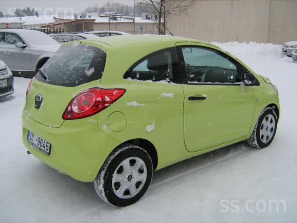 Green Ford KA 2012 in Rezekne, with an engine capacity of 1.20 L and mileage of 165 thousand km for 2500 €, photo 4 on AUTOMOTO.COM.LV