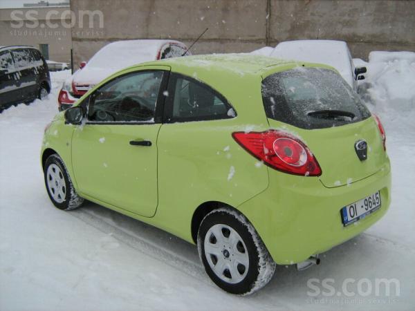 Green Ford KA 2012 in Rezekne, with an engine capacity of 1.20 L and mileage of 165 thousand km for 2500 €, photo 6 on AUTOMOTO.COM.LV