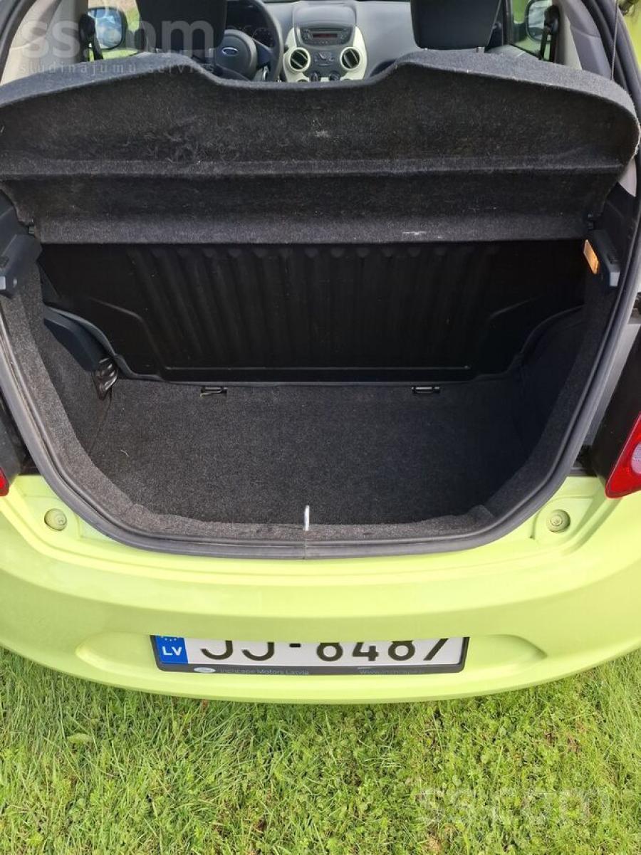 Green Ford KA 2013 in Riga, with an engine capacity of 1.20 L and mileage of 97 thousand km for 3000 €, photo 6 on AUTOMOTO.COM.LV
