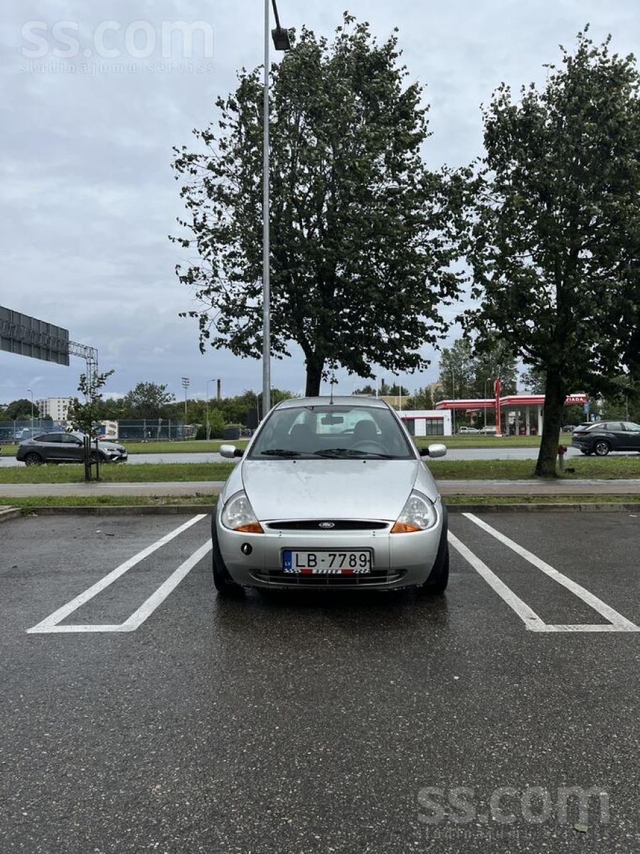 Grey Ford KA 2002 in Riga, with an engine capacity of 1.30 L and mileage of 68 thousand km for 930 €, photo 1 on AUTOMOTO.COM.LV