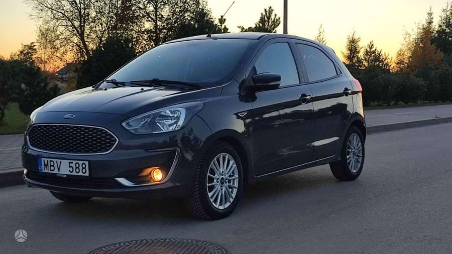 Grey Ford KA 2019 in Kaunas, with an engine capacity of 1.20 L and mileage of 105 thousand km for 5200 €, photo 6 on AUTOMOTO.COM.LV