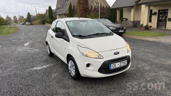 White Ford KA 2013 in Saldus, with an engine capacity of 1.30 L and mileage of 185 thousand km for 3090 €, photo 2 on AUTOMOTO.COM.LV
