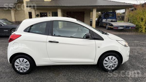 White Ford KA 2013 in Saldus, with an engine capacity of 1.30 L and mileage of 185 thousand km for 3090 €, photo 5 on AUTOMOTO.COM.LV