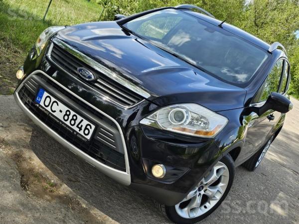 Black Ford Kuga 2008 in Riga, with an engine capacity of 2.00 L and mileage of 247 thousand km for 5870 €, photo 1 on AUTOMOTO.COM.LV