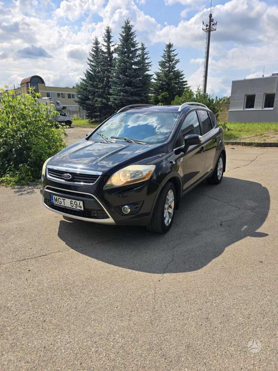 Black Ford Kuga 2008 in Panevezys, with an engine capacity of 2.00 L and mileage of 254 thousand km for 3600 €, photo 1 on AUTOMOTO.COM.LV