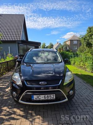Black Ford Kuga 2008 in Kuldiga, with an engine capacity of 2.00 L and mileage of 330 thousand km for 4250 €, photo 11 on AUTOMOTO.COM.LV