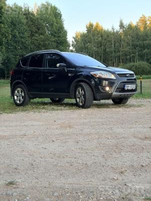 Black Ford Kuga 2008 in Riga, with an engine capacity of 2.00 L and mileage of 303 thousand km for 5500 €, photo  on AUTOMOTO.COM.LV
