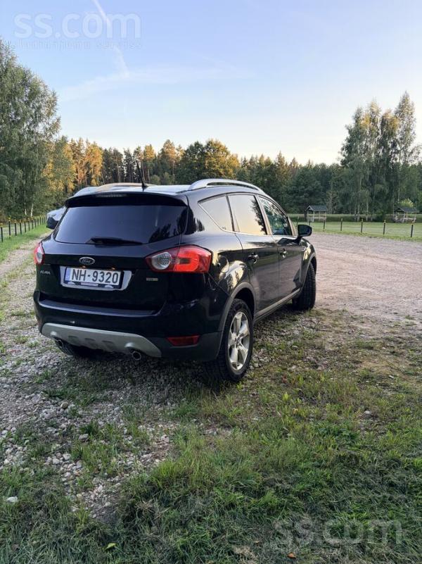 Black Ford Kuga 2008 in Riga, with an engine capacity of 2.00 L and mileage of 303 thousand km for 5500 €, photo 3 on AUTOMOTO.COM.LV