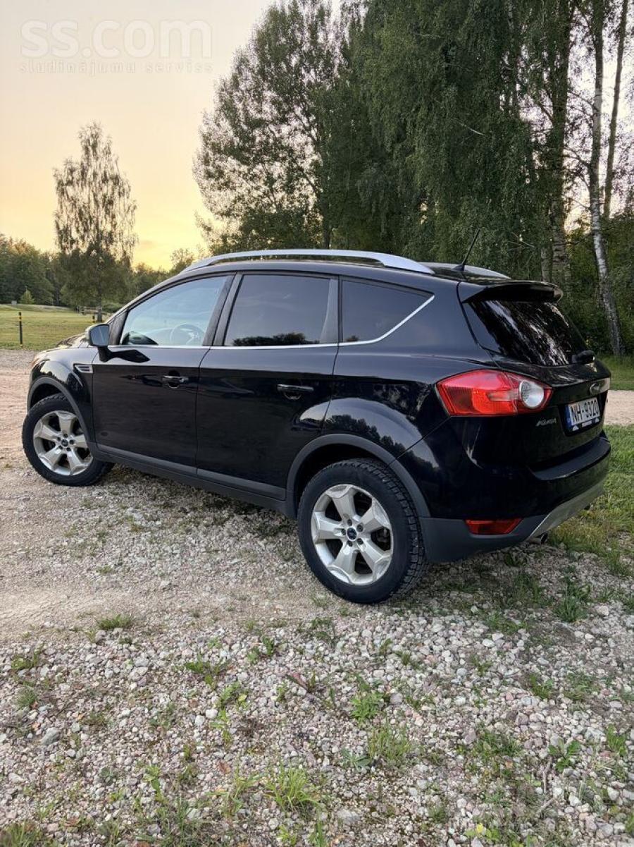 Black Ford Kuga 2008 in Riga, with an engine capacity of 2.00 L and mileage of 303 thousand km for 5500 €, photo 5 on AUTOMOTO.COM.LV