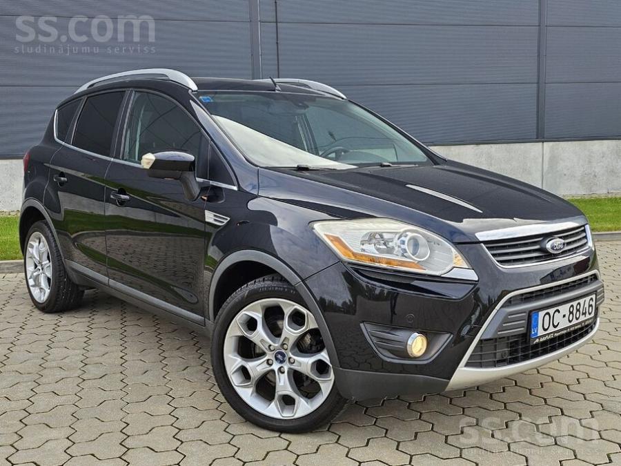 Black Ford Kuga 2008 in Riga, with an engine capacity of 2.00 L and mileage of 247 thousand km for 5470 €, photo 1 on AUTOMOTO.COM.LV