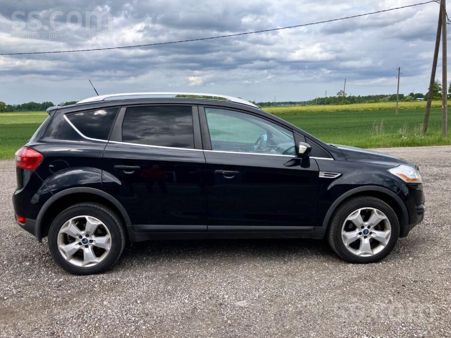 Black Ford Kuga 2009 in Talsi, with an engine capacity of 2.00 L and mileage of 283 thousand km for 5999 €, photo 3 on AUTOMOTO.COM.LV
