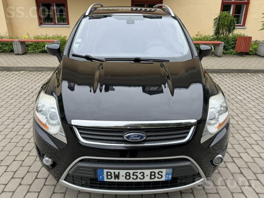 Black Ford Kuga 2009 in Riga, with an engine capacity of 2.00 L and mileage of 229 thousand km for 5950 €, photo 3 on AUTOMOTO.COM.LV