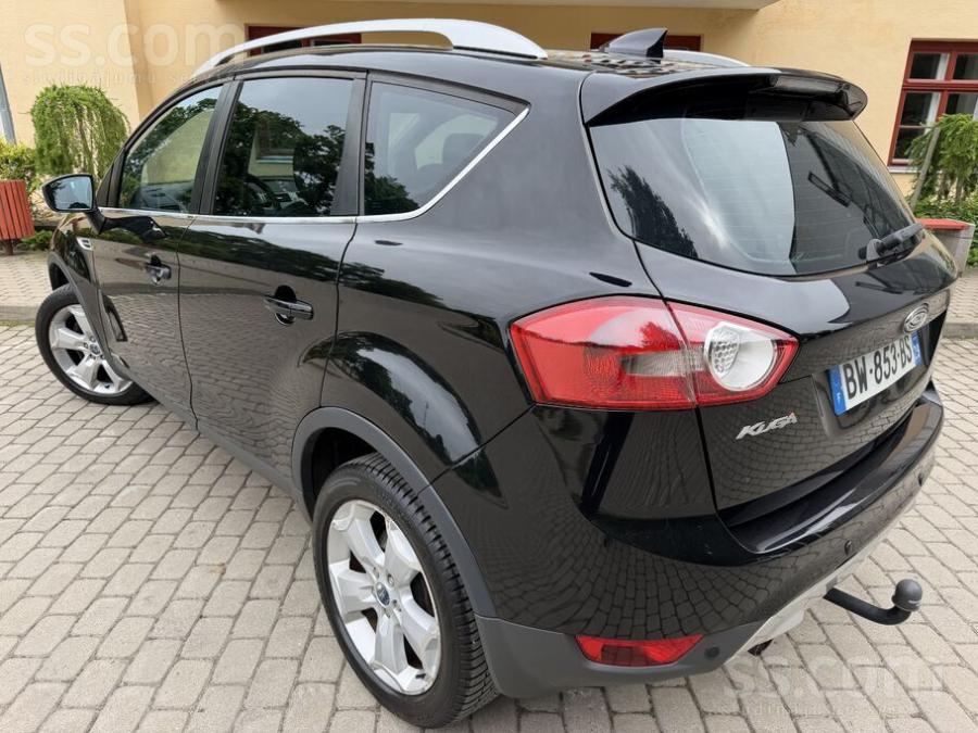 Black Ford Kuga 2009 in Riga, with an engine capacity of 2.00 L and mileage of 229 thousand km for 5950 €, photo 7 on AUTOMOTO.COM.LV