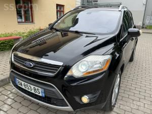 Black Ford Kuga 2009 in Riga, with an engine capacity of 2.00 L and mileage of 229 thousand km for 5950 €, photo 8 on AUTOMOTO.COM.LV