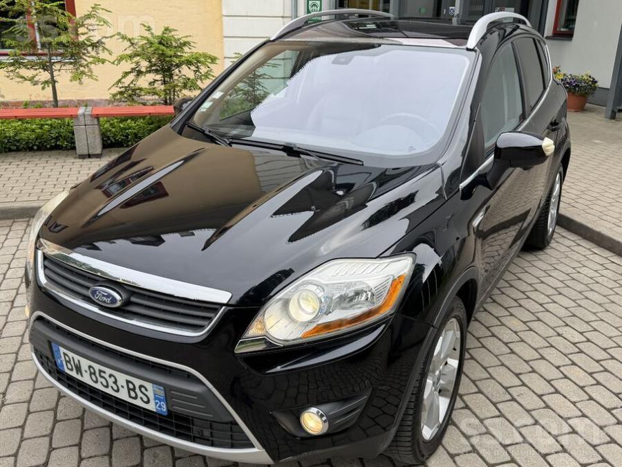 Black Ford Kuga 2009 in Riga, with an engine capacity of 2.00 L and mileage of 229 thousand km for 5950 €, photo 14 on AUTOMOTO.COM.LV