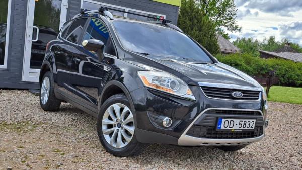 Black Ford Kuga 2009 in Riga, with an engine capacity of 2.00 L and mileage of 193 thousand km for 6490 €, photo 3 on AUTOMOTO.COM.LV
