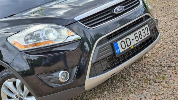 Black Ford Kuga 2009 in Riga, with an engine capacity of 2.00 L and mileage of 193 thousand km for 6490 €, photo 6 on AUTOMOTO.COM.LV
