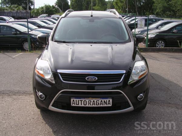 Black Ford Kuga 2009 in Riga, with an engine capacity of 2.00 L and mileage of 0 thousand km for 7250 €, photo 5 on AUTOMOTO.COM.LV