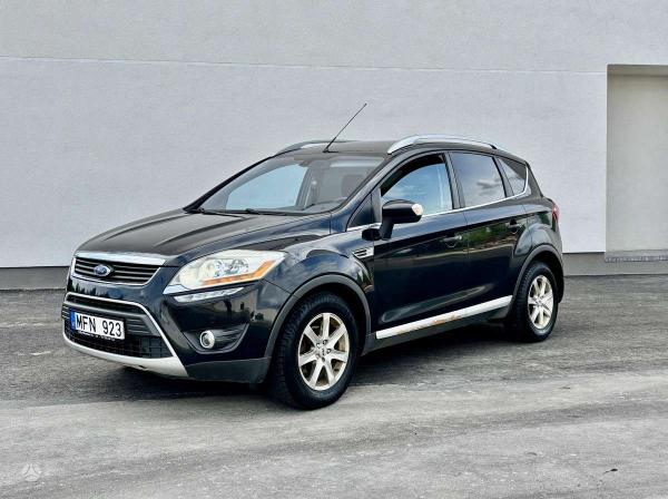 Black Ford Kuga 2009 in Mazeikiai, with an engine capacity of 2.00 L and mileage of 336 thousand km for 1900 €, photo 1 on AUTOMOTO.COM.LV