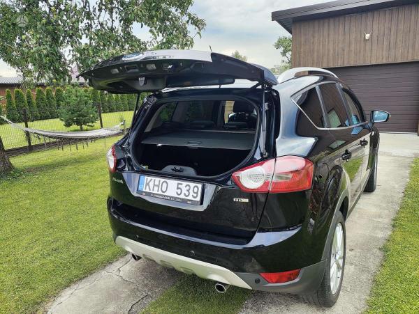 Black Ford Kuga 2009 in Taurage, with an engine capacity of 2.00 L and mileage of 247 thousand km for 4999 €, photo 8 on AUTOMOTO.COM.LV