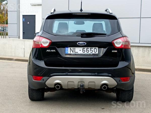 Black Ford Kuga 2009 in Riga, with an engine capacity of 2.00 L and mileage of 266 thousand km for 4590 €, photo 9 on AUTOMOTO.COM.LV