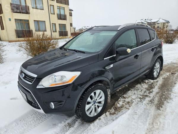 Black Ford Kuga 2010 in Riga, with an engine capacity of 2.00 L and mileage of 201 thousand km for 6200 €, photo 1 on AUTOMOTO.COM.LV