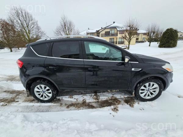 Black Ford Kuga 2010 in Riga, with an engine capacity of 2.00 L and mileage of 201 thousand km for 6200 €, photo 4 on AUTOMOTO.COM.LV
