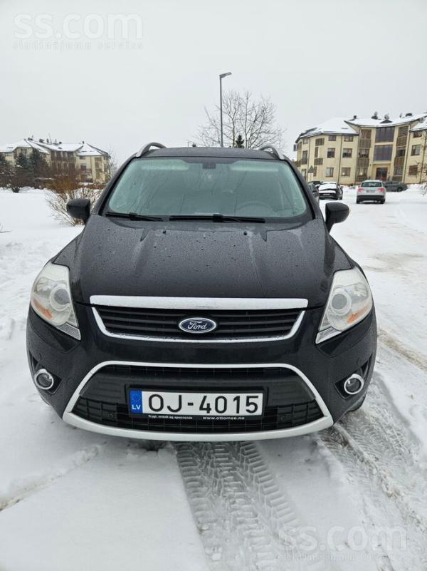 Black Ford Kuga 2010 in Riga, with an engine capacity of 2.00 L and mileage of 201 thousand km for 6200 €, photo 7 on AUTOMOTO.COM.LV