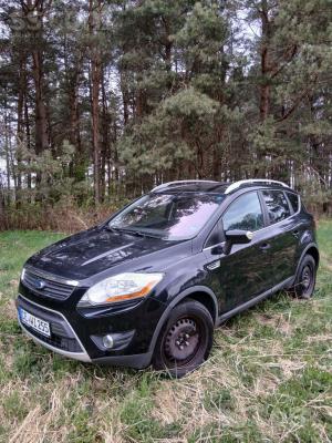 Black Ford Kuga 2010 in Vilnius, with an engine capacity of 2.00 L and mileage of 212 thousand km for 3500 €, photo  on AUTOMOTO.COM.LV