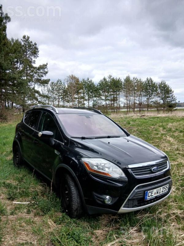 Black Ford Kuga 2010 in Vilnius, with an engine capacity of 2.00 L and mileage of 212 thousand km for 3500 €, photo 4 on AUTOMOTO.COM.LV