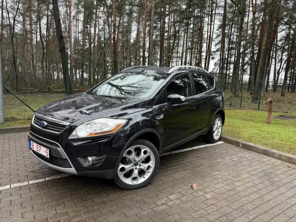 Black Ford Kuga 2010 in Riga, with an engine capacity of 2.00 L and mileage of 249 thousand km for 3500 €, photo 1 on AUTOMOTO.COM.LV