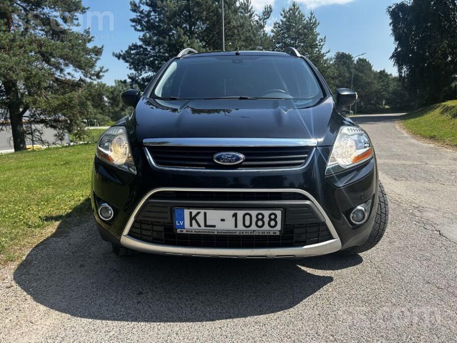 Black Ford Kuga 2010 in Riga, with an engine capacity of 2.00 L and mileage of 262 thousand km for 4500 €, photo 3 on AUTOMOTO.COM.LV