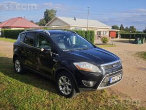 Black Ford Kuga 2010 in Riga, with an engine capacity of 2.50 L and mileage of 132 thousand km for 7200 €, photo  on AUTOMOTO.COM.LV