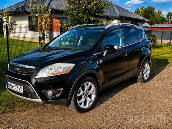 Ford Kuga 2010 in Riga on AUTOMOTO.COM.LV Black Ford Kuga 2010 in Riga, with an engine capacity of 2.50 L and mileage of 132 thousand km for 6800 €, photo 1 on AUTOMOTO.COM.LV
