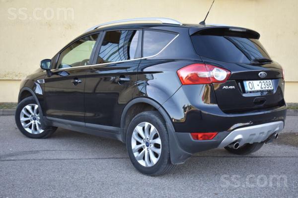 Black Ford Kuga 2011 in Talsi, with an engine capacity of 2.00 L and mileage of 265 thousand km for 6500 €, photo 2 on AUTOMOTO.COM.LV