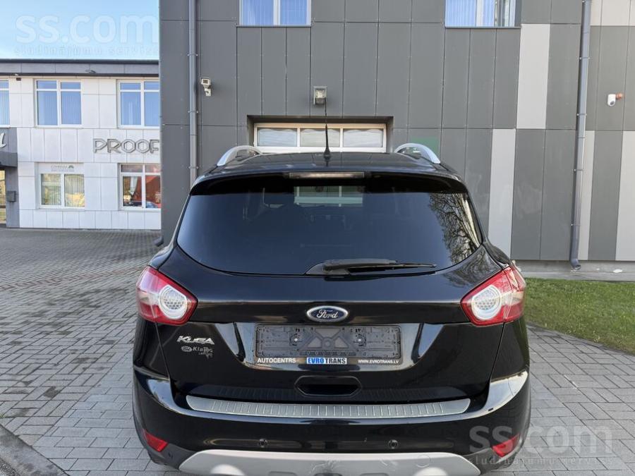 Black Ford Kuga 2011 in Rezekne, with an engine capacity of 2.00 L and mileage of 0 thousand km for 6450 €, photo 12 on AUTOMOTO.COM.LV