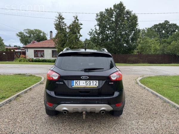 Black Ford Kuga 2011 in Ventspils, with an engine capacity of 2.00 L and mileage of 288 thousand km for 5590 €, photo 5 on AUTOMOTO.COM.LV