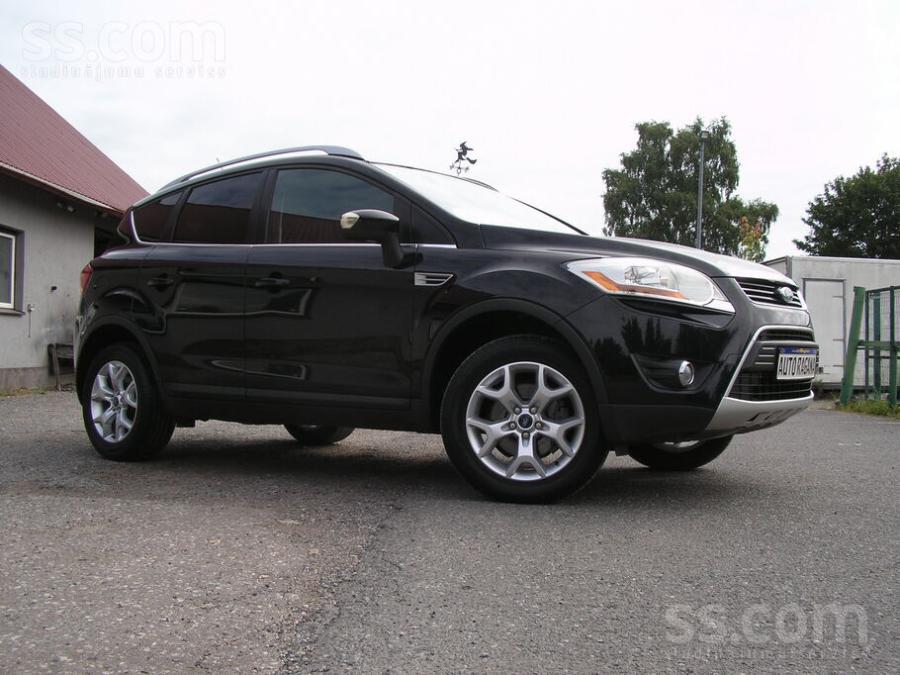 Black Ford Kuga 2011 in Riga, with an engine capacity of 2.00 L and mileage of 0 thousand km for 5450 €, photo 1 on AUTOMOTO.COM.LV