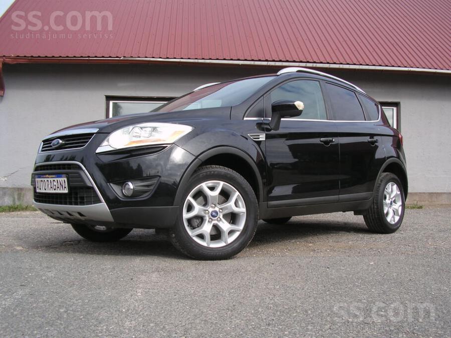 Black Ford Kuga 2011 in Riga, with an engine capacity of 2.00 L and mileage of 0 thousand km for 5450 €, photo 3 on AUTOMOTO.COM.LV