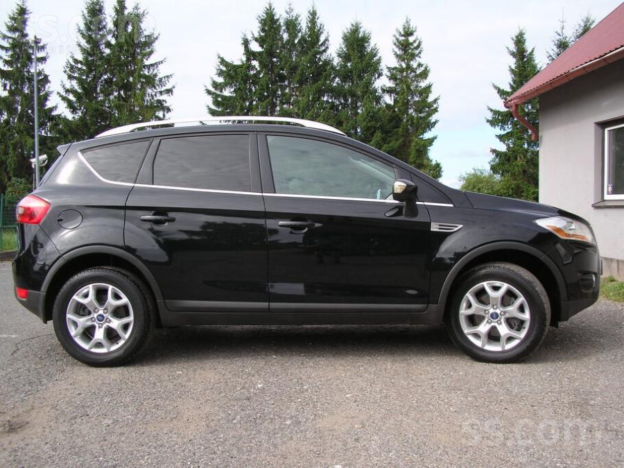 Black Ford Kuga 2011 in Riga, with an engine capacity of 2.00 L and mileage of 0 thousand km for 5450 €, photo 8 on AUTOMOTO.COM.LV