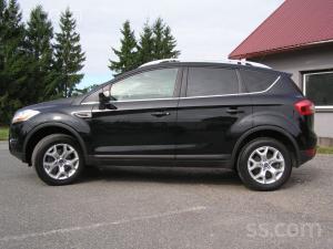Black Ford Kuga 2011 in Riga, with an engine capacity of 2.00 L and mileage of 0 thousand km for 5450 €, photo 9 on AUTOMOTO.COM.LV