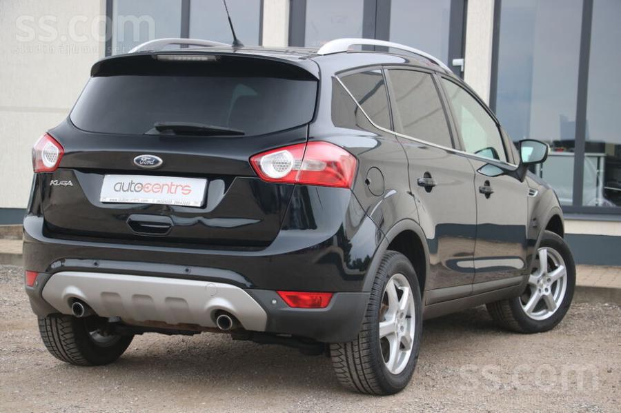 Black Ford Kuga 2011 in Tukums, with an engine capacity of 2.00 L and mileage of 245 thousand km for 6999 €, photo 7 on AUTOMOTO.COM.LV