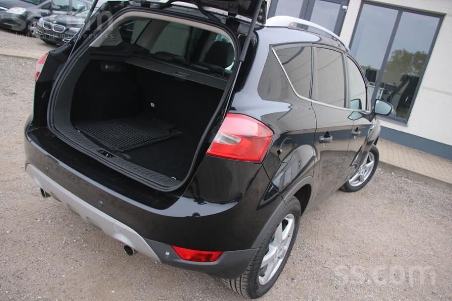 Black Ford Kuga 2011 in Tukums, with an engine capacity of 2.00 L and mileage of 245 thousand km for 6999 €, photo 27 on AUTOMOTO.COM.LV
