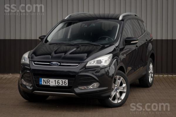 Black Ford Kuga 2013 in Talsi, with an engine capacity of 2.00 L and mileage of 222 thousand km for 8950 €, photo 3 on AUTOMOTO.COM.LV